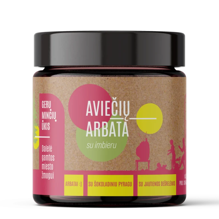 Aviečių arbata su imbieru, 230g — Gerų Minčių Ūkis
